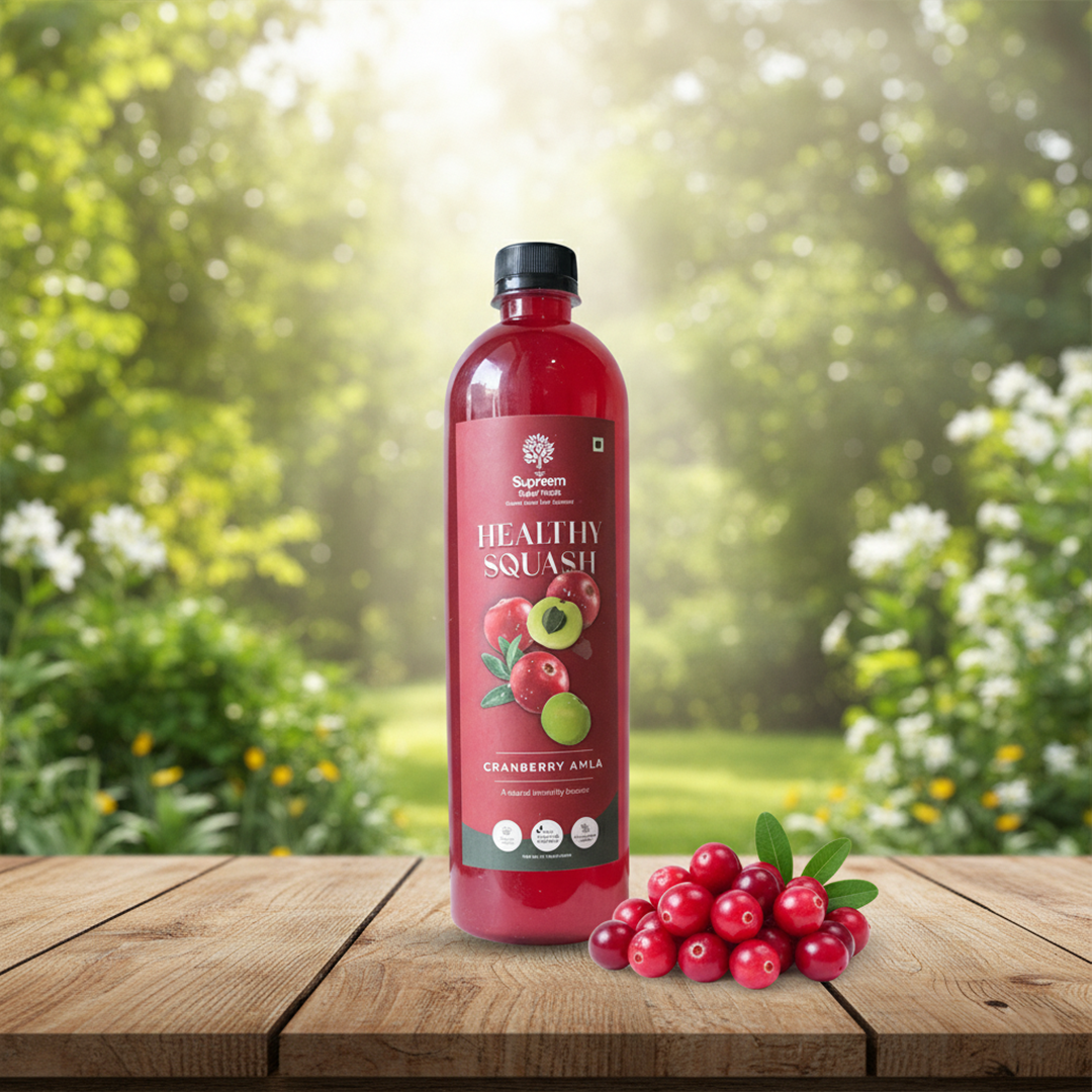 Cranberry Amla Healthy Squash 700ml – Supreem Super Foods