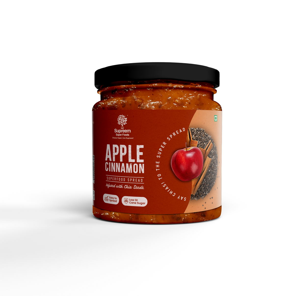 Apple Cinnamon With Chia Seeds 200 GM – Supreem Super Foods